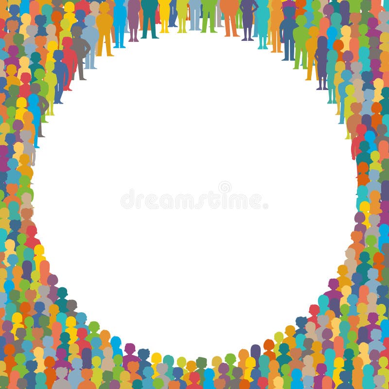 Circle People Crowd Silhouette Stock Illustrations – 1,562 Circle ...