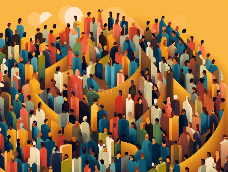 Crowd of People in the Crowd People Background Crowd of People Stock ...