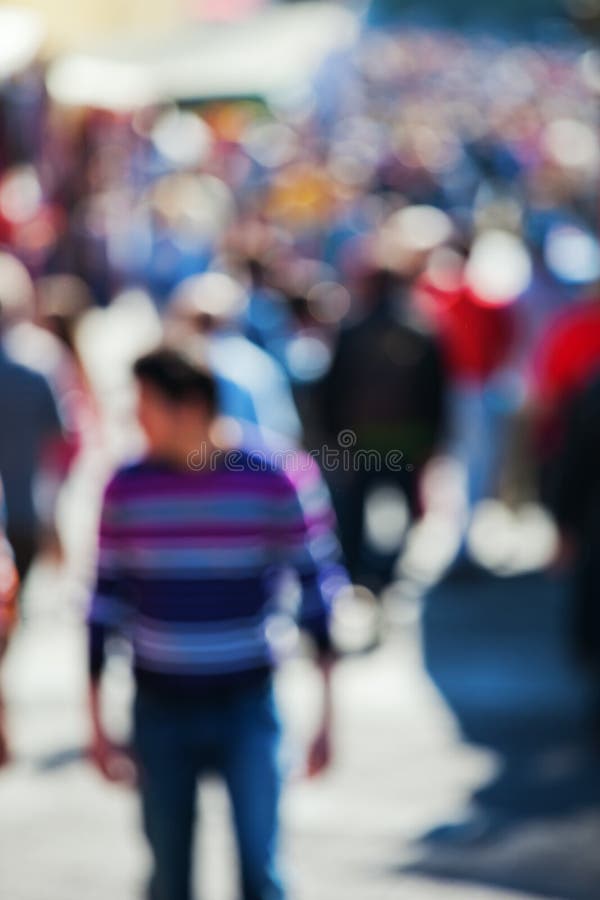 Crowd of People Out of Focus Stock Photo - Image of pedestrian, move ...