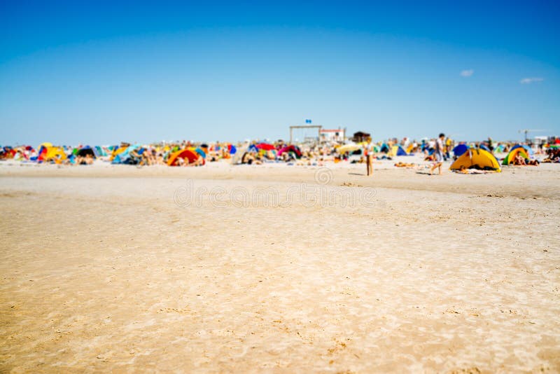 Crowd of People on the Overcrowded Beach Stock Image - Image of coast ...