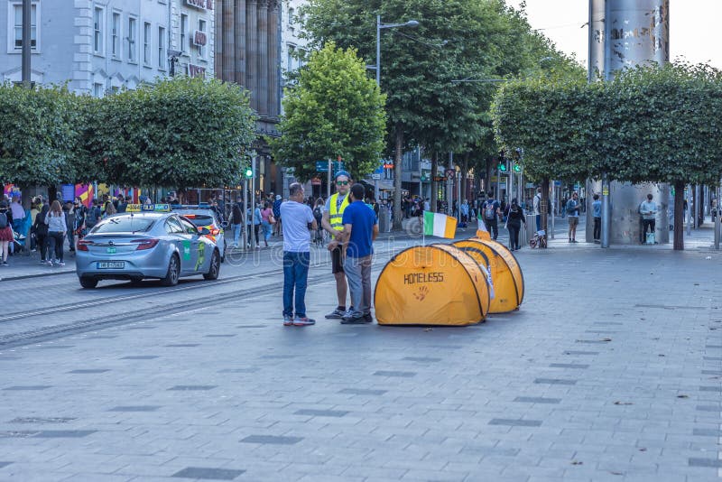 Crowd of People Protesting Against Increasing Number of Homeless People ...