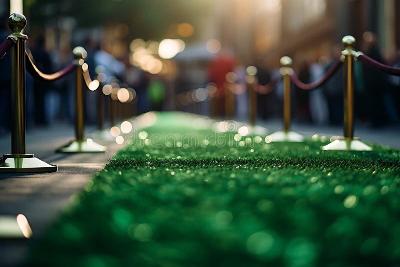 Crowd of People at the Red Carpet in the Night Club Stock Illustration ...
