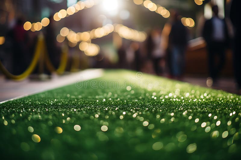 Crowd of People at the Red Carpet in the Night Club Stock Illustration ...