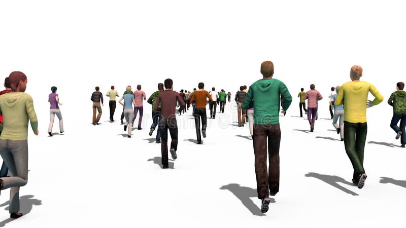 Crowd People Cheer Acclaim Silhouette Loop Concert Green Screen 3D ...