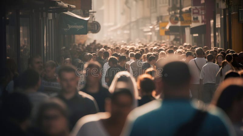 Many People Street Event Stock Illustrations – 167 Many People Street ...