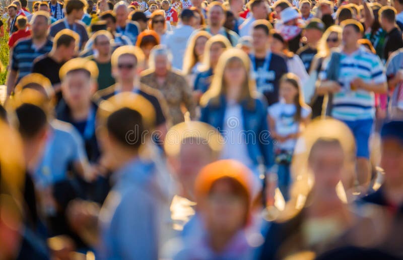Crowd of People on the Street Editorial Stock Image - Image of crowded ...