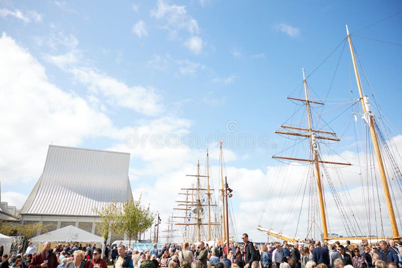 Crowd of People at Tall Ship Race 2022 Event Stock Photo - Image of ...