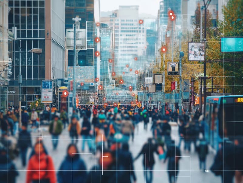 Urban Pulse - Data Analysis of City Life Stock Illustration ...