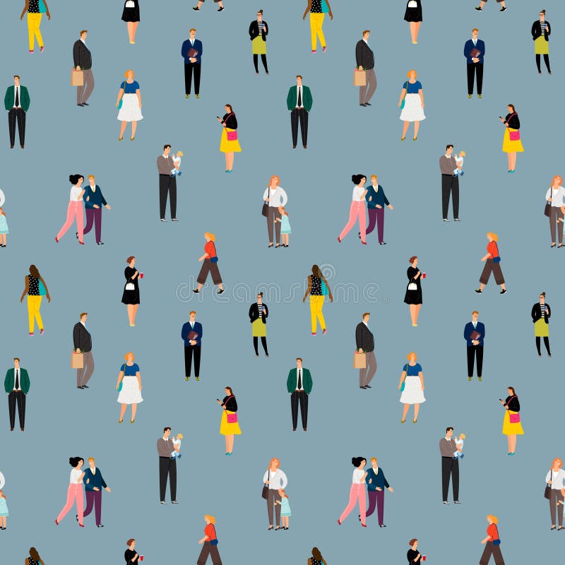 Crowd of people vector stock vector. Illustration of group - 156396562