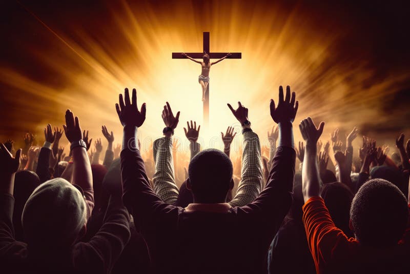 Crowd Praying Stock Illustrations – 466 Crowd Praying Stock ...