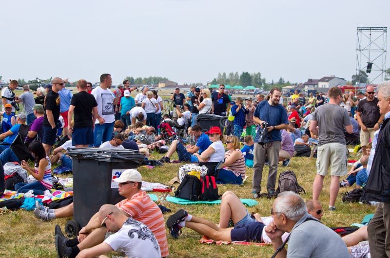 Crowd on Radom Airshow, Poland Editorial Stock Image - Image of ...