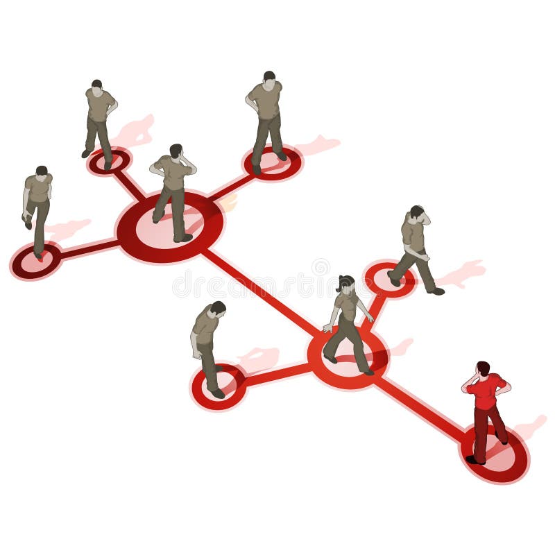 Crowd Source - Group Separation Stock Illustration - Illustration of ...