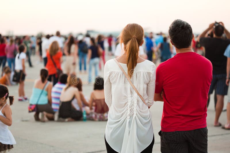 Crowd spectators editorial image. Image of looking, spectators - 50442555