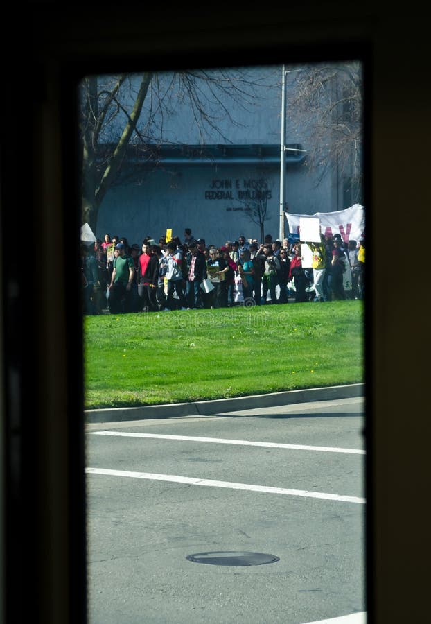 Crowd of student editorial image. Image of boys, march - 23700680