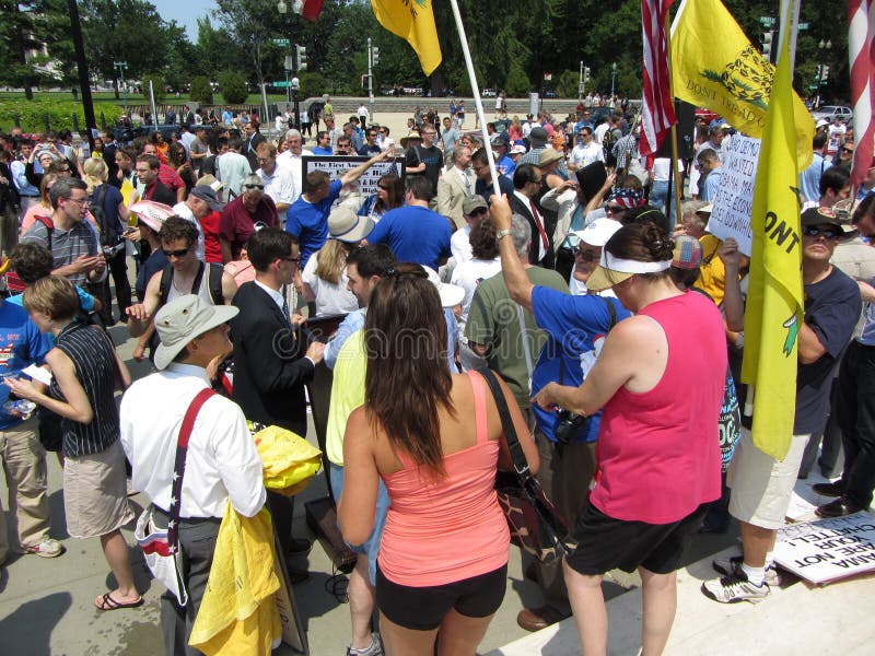 Crowd at the Supreme Court editorial image. Image of protesters - 25499215