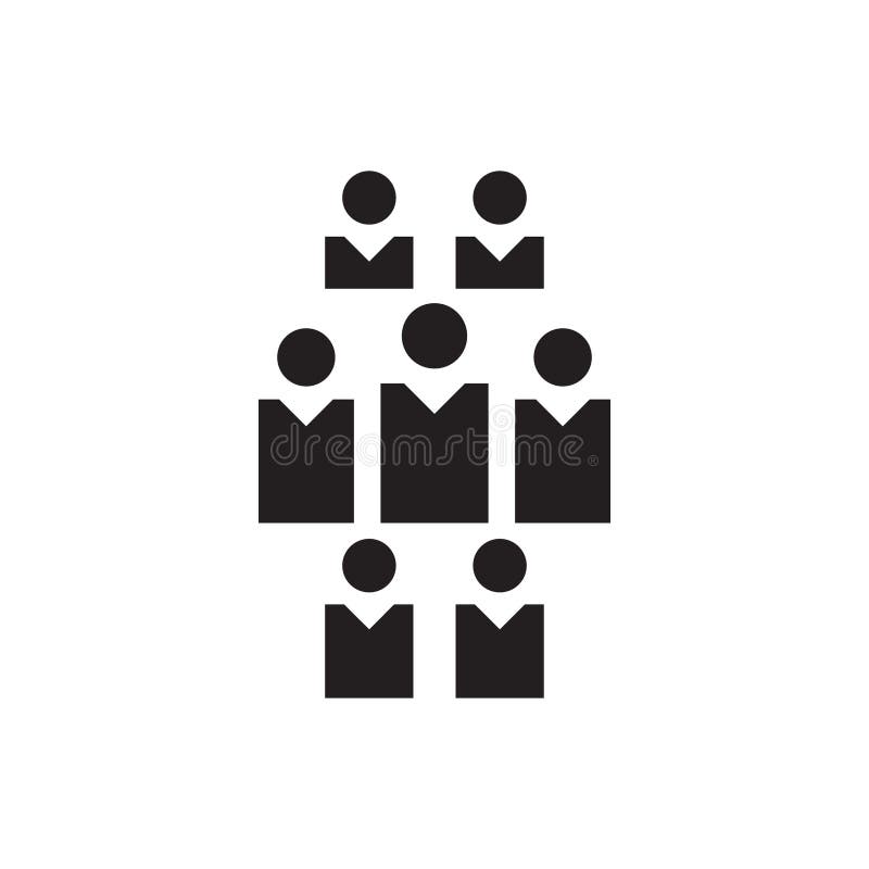 Crowd Vector Icon Logo Design Stock Vector - Illustration of clip ...