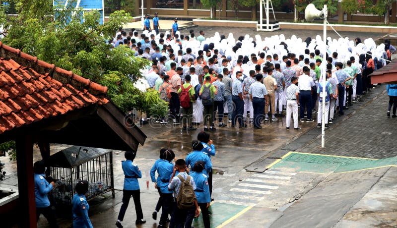 A Crowd of Vocational High School Students Attending the Introduction ...