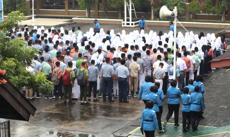 A Crowd of Vocational High School Students Attending the Introduction ...