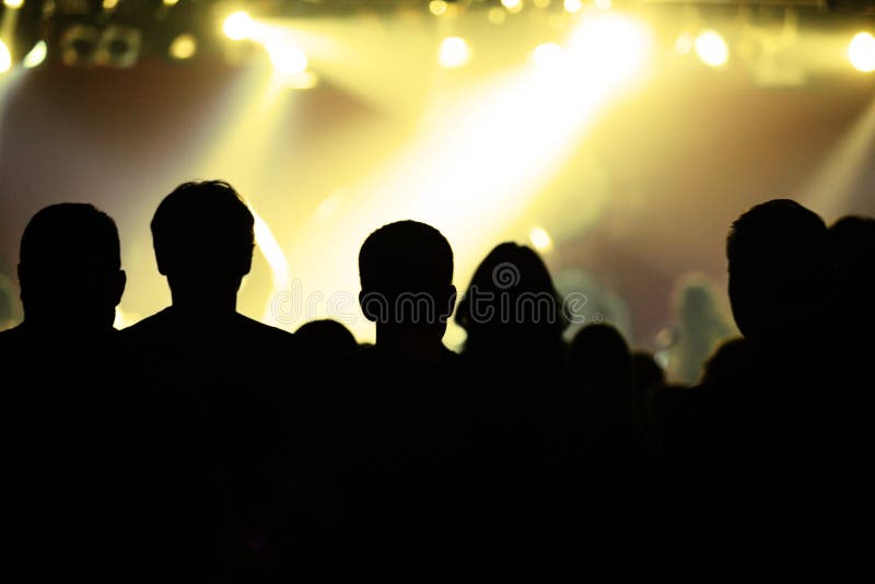 Crowd watching concert stock image. Image of silos, happy - 36958525