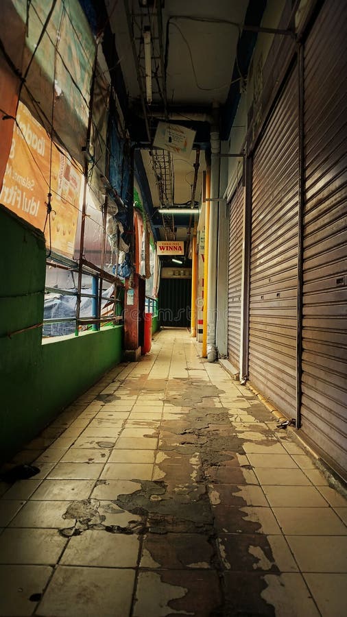 Crowded Alley Inside the Building in the Market Editorial Stock Image ...