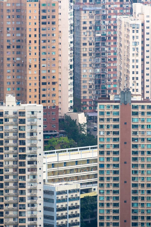Crowded Apartment in Hong Kong Stock Photo - Image of real, kong: 103480942