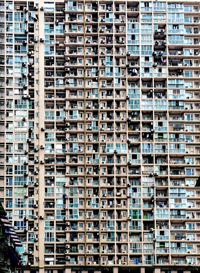 Crowded apartments stock image. Image of apartment, array - 15436807