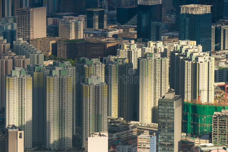 Crowded building cityscape stock image. Image of china - 44382637