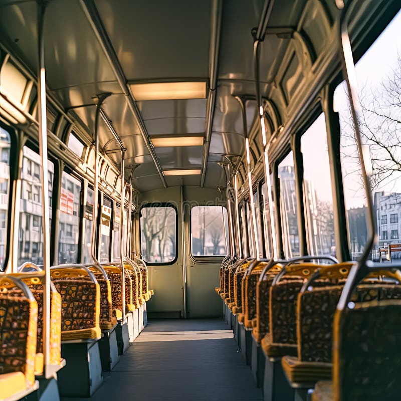 A Crowded Bus with Passengers, Some Sleeping Peacefully in Their Seats ...