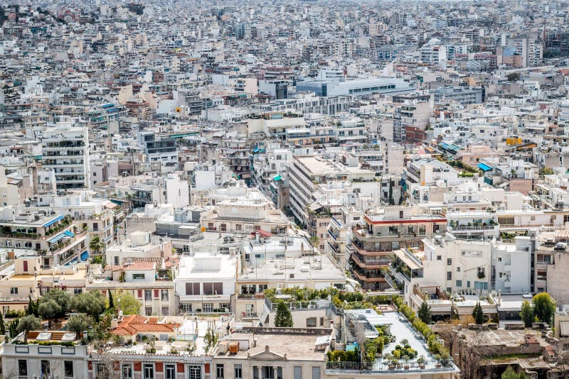 Crowded City Buildings Landscape Stock Photo - Image of planning ...