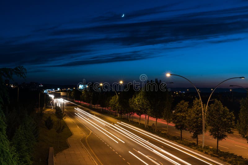 A Crowded City Scene with Heavy Traffic Stock Photo - Image of fast ...