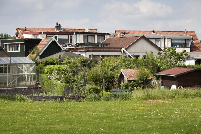 Crowded Community of Different Buildings Stock Image - Image of ...