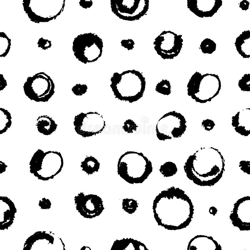 Crowded Inky Circles and Dots Pattern on Blotting Paper Stock Vector ...