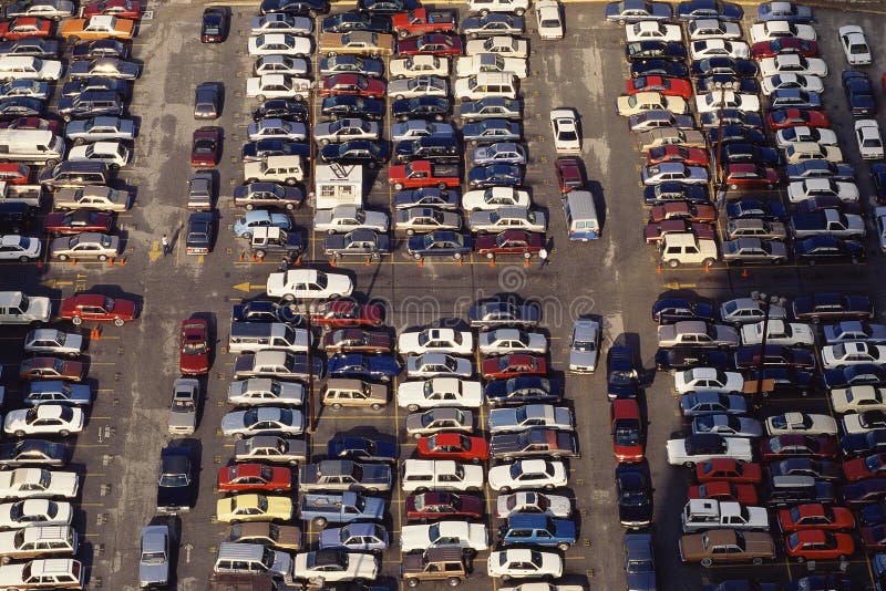 Crowded parking loot editorial stock image. Image of auto - 23162209