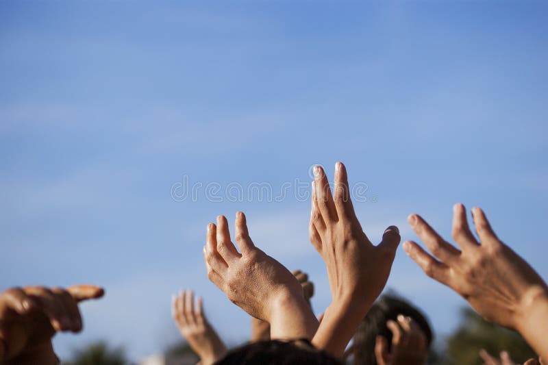 People Hands Up Stock Photos - Download 122,367 Royalty Free Photos