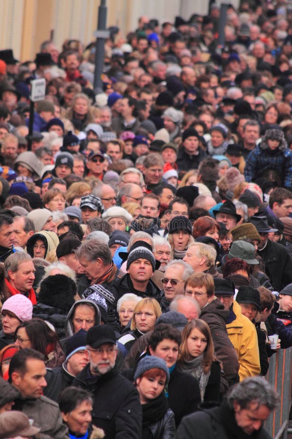 Crowded People Street Scene Stock Image - Image of crowd, dutch: 17488593