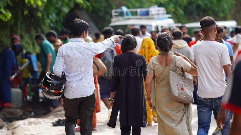 Crowded People Walking on Road Hd Editorial Stock Photo - Image of ...
