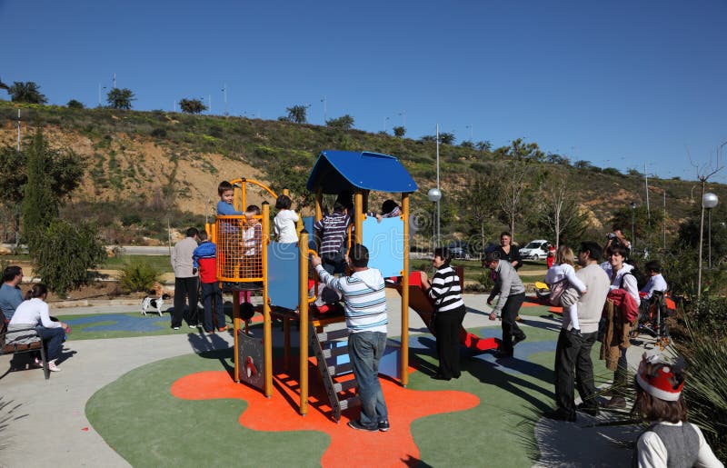 Crowded playground editorial photo. Image of party, andalusia - 28855916