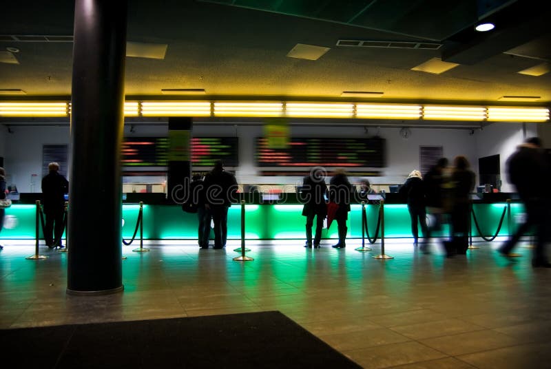 Crowded public hall stock image. Image of place, airport - 3841211