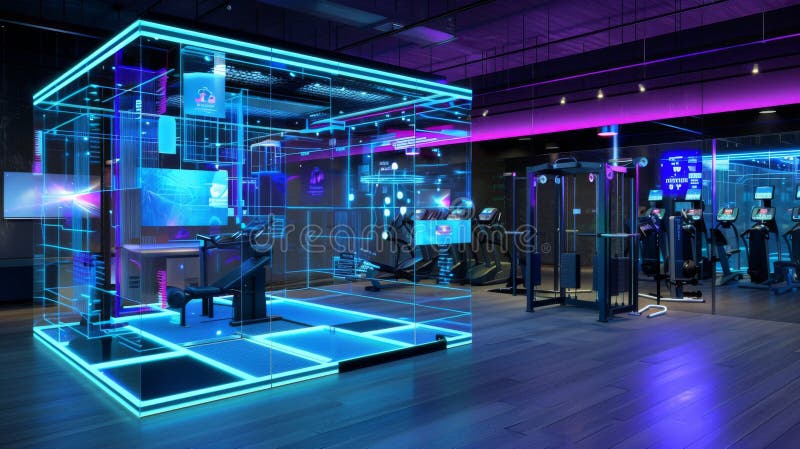 Busy Room Filled with Machines and People Stock Image - Image of people ...