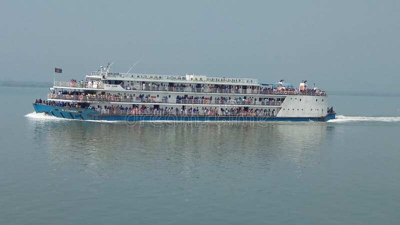Ship editorial stock photo. Image of moving, coral, crowded - 118322583