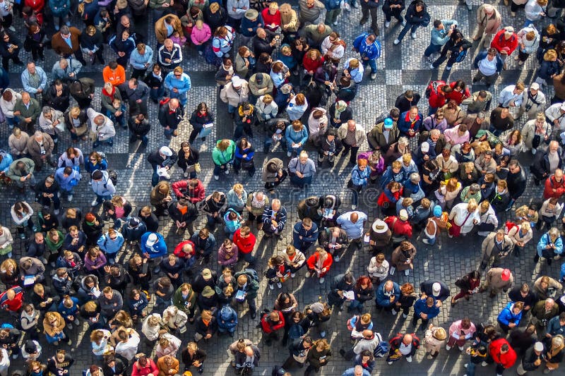 Crowded square editorial photo. Image of city, pedestrian - 46102571