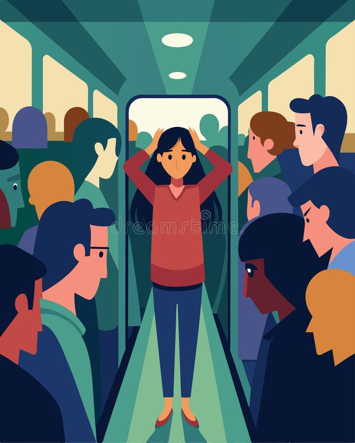 Crowded Train Stock Illustrations – 750 Crowded Train Stock ...