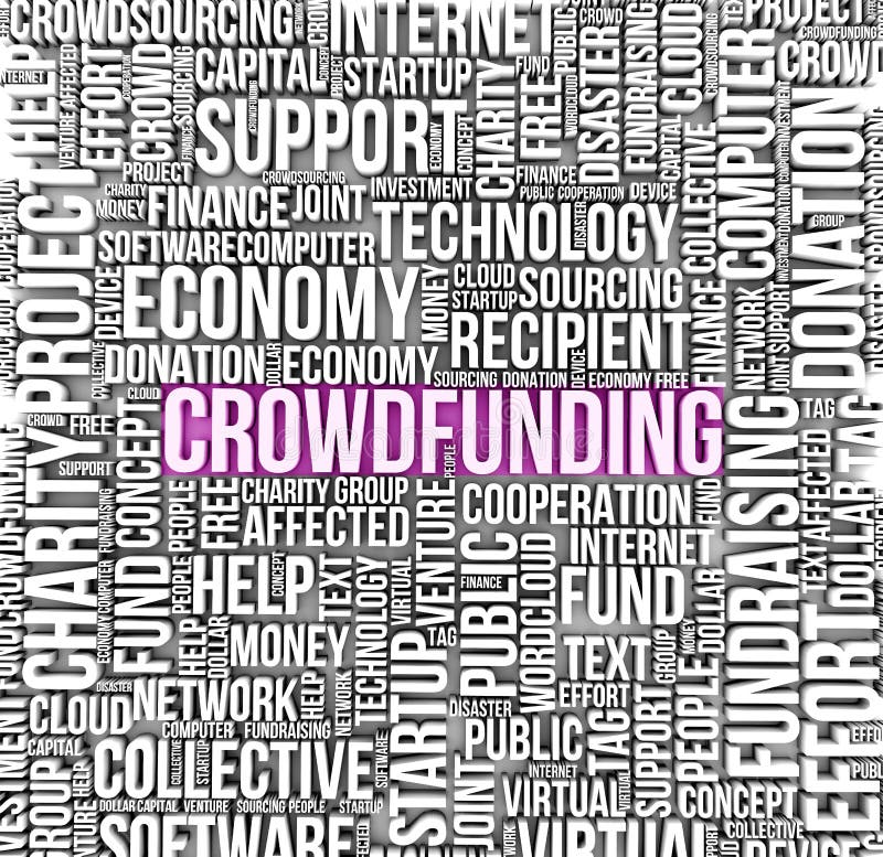 Crowdfunding stock illustration. Illustration of people - 51796898