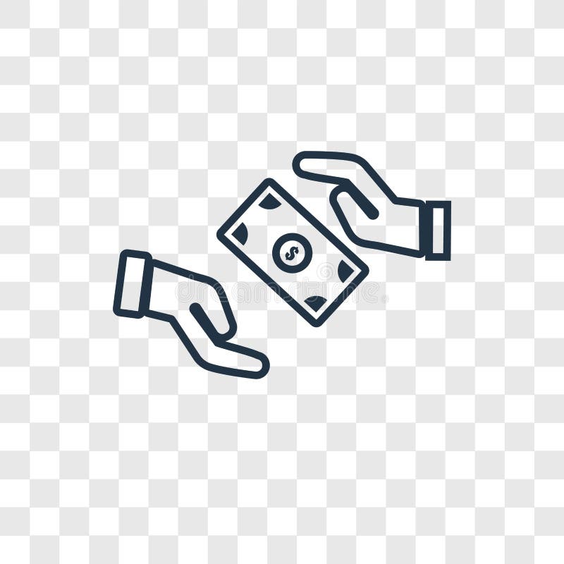 Funding Concept Vector Linear Icon Isolated on Transparent Background ...