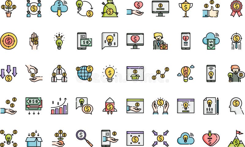Crowdfunding High-Quality Vector Icons Collection with Editable Stroke ...