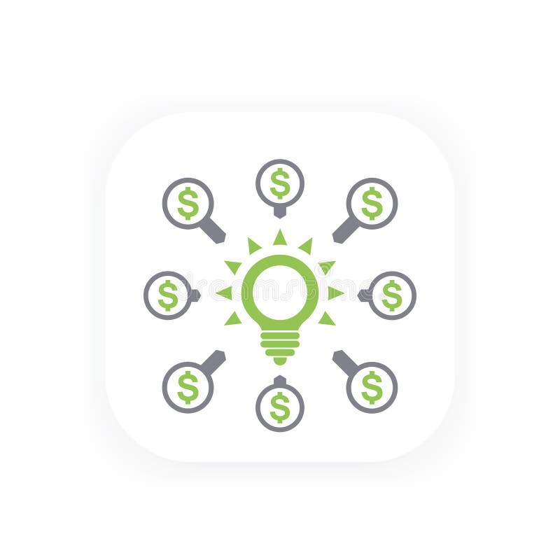 Icona Di Crowdfunding, Finanziamento, Simbolo Di Contributi ...