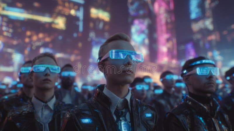 Futuristic Smart City Augmented Reality Interfaces Generative Ai Stock ...