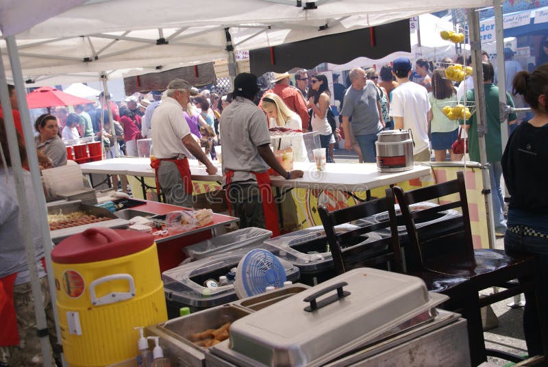 Crowds at the PNE Food Row in Vancouver Editorial Stock Photo - Image ...
