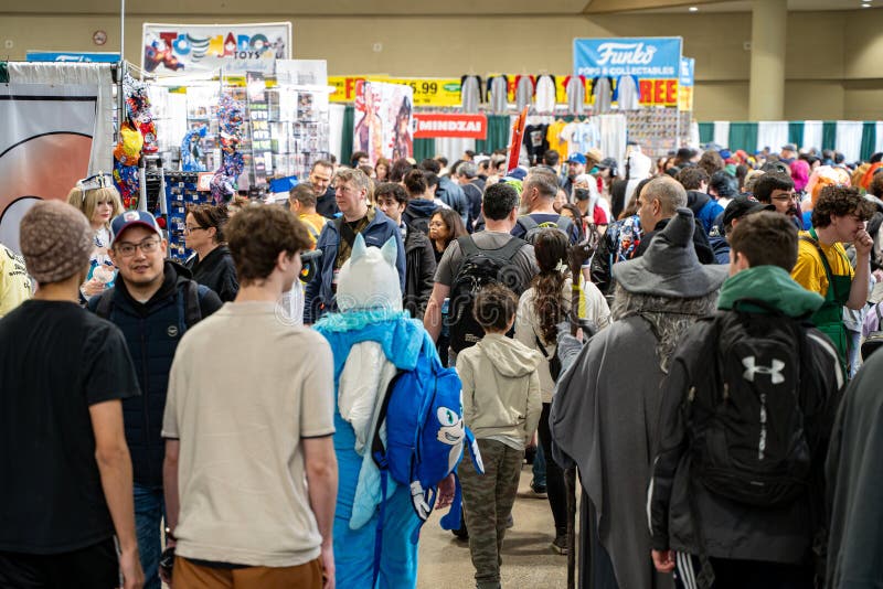 Crowds of Visitors at Toronto Comicon Event. Editorial Stock Image ...