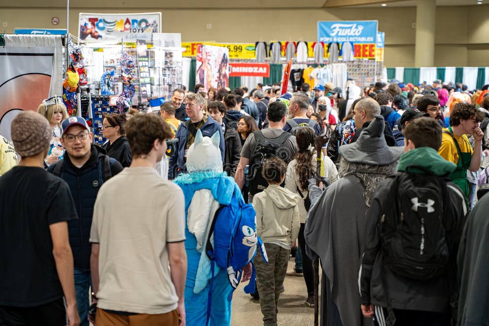 Crowds of Visitors at Toronto Comicon Event. Editorial Stock Image ...